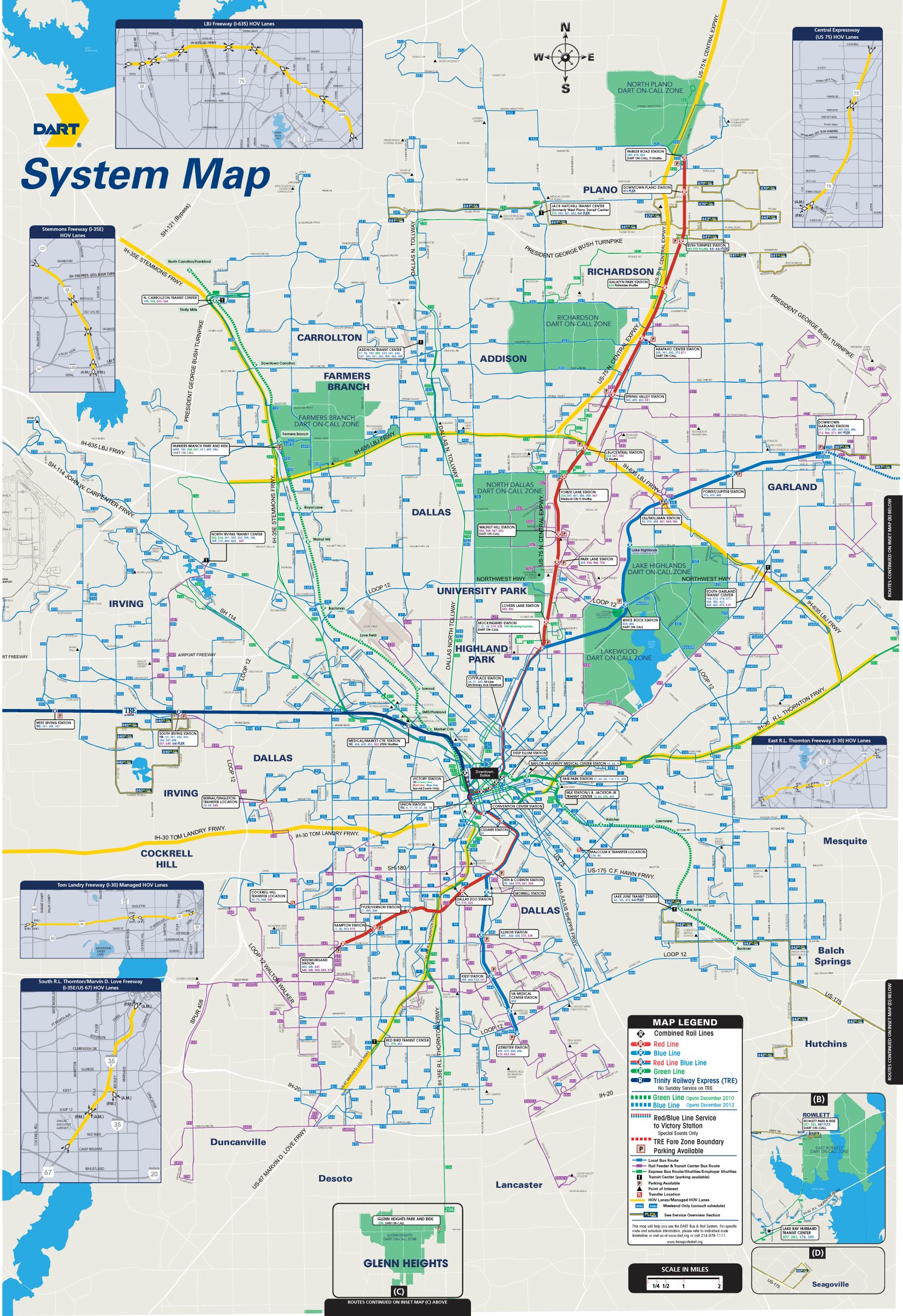 Dallas Transport Map MapSof Dallas Transport Map MapSof