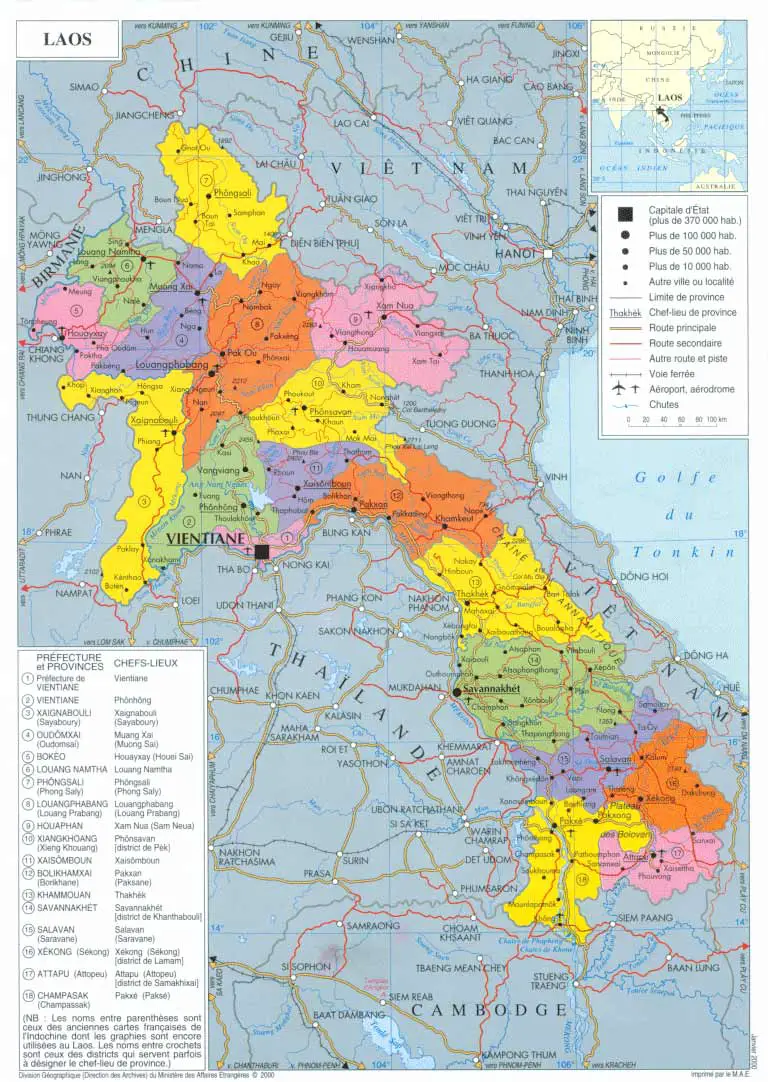 Laos - MapSof.net
