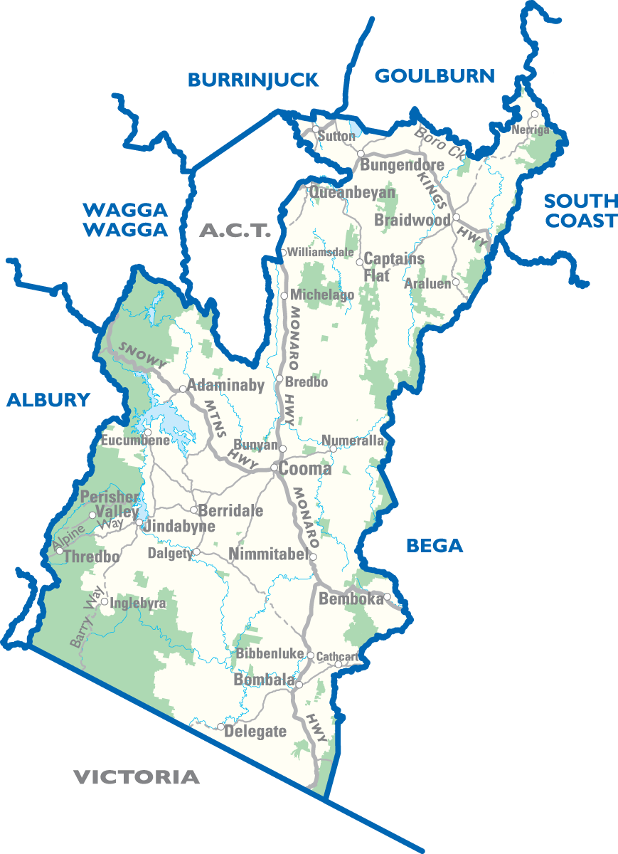 Monaro City Map MapSof Monaro City Map MapSof
