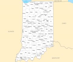 Indiana Cities And Towns - MapSof.net
